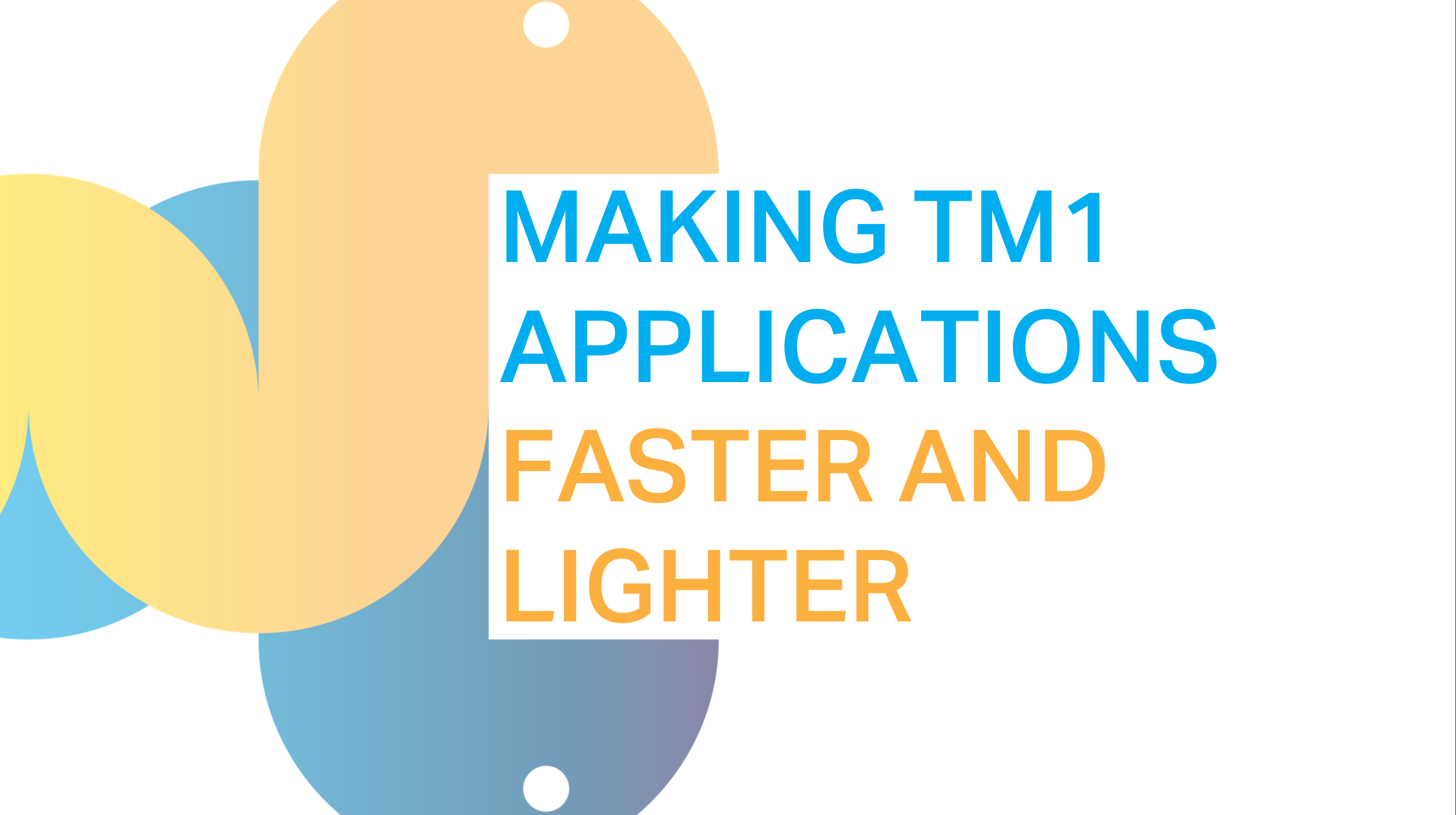 Making TM1 applications faster and lighter - Cubewise CODE