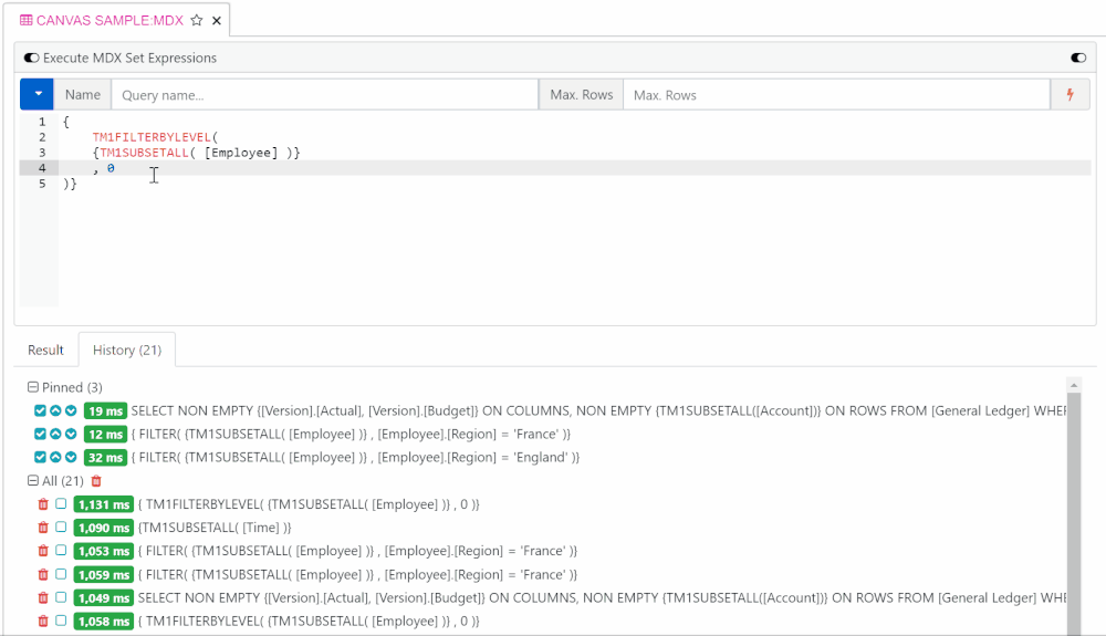 Simplify MDX in TM1 with Arc and TM1py - Cubewise CODE