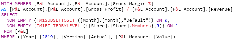 Simplify Mdx In Tm1 With Arc And Tm1py Cubewise Code