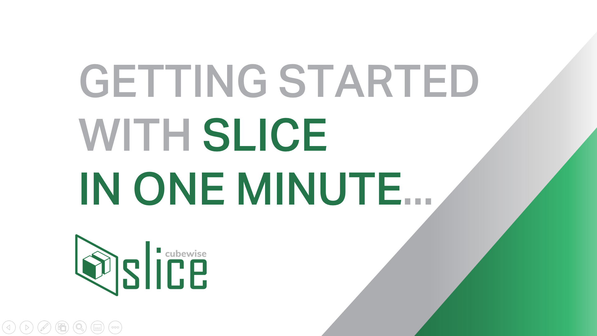 Getting started with Slice in one minute - Cubewise CODE