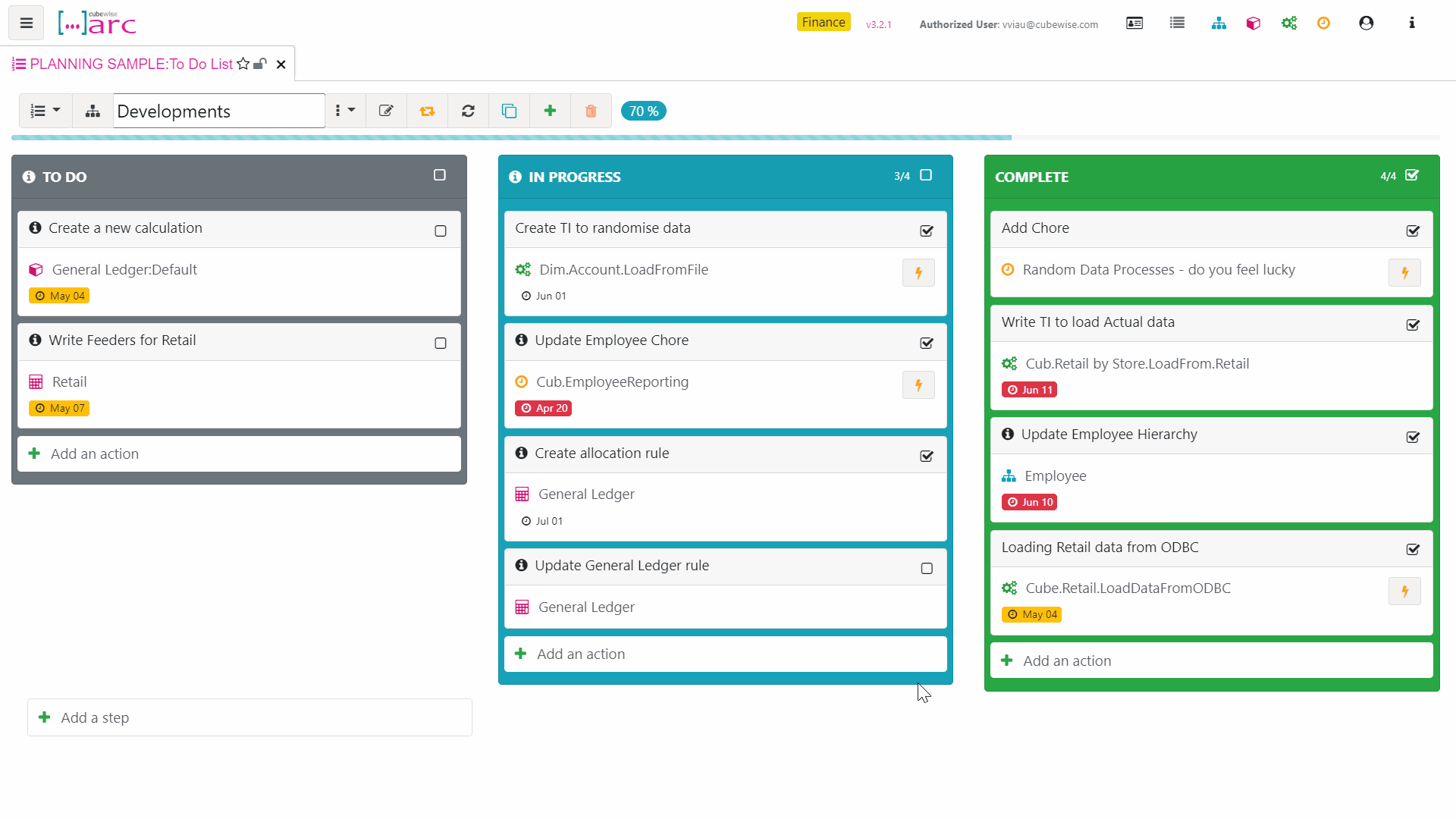 How to Organize your TM1 Developments Tasks with Arc - Cubewise CODE