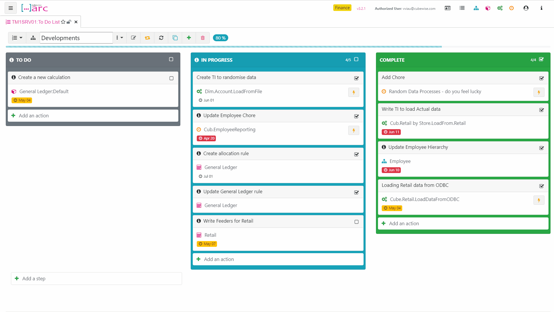 How to Organize your TM1 Developments Tasks with Arc - Cubewise CODE