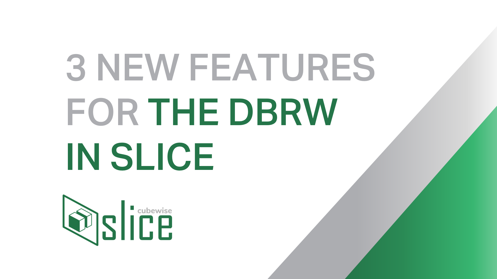 Unpacking 3 New Features for the DBRW in Slice - Cubewise CODE