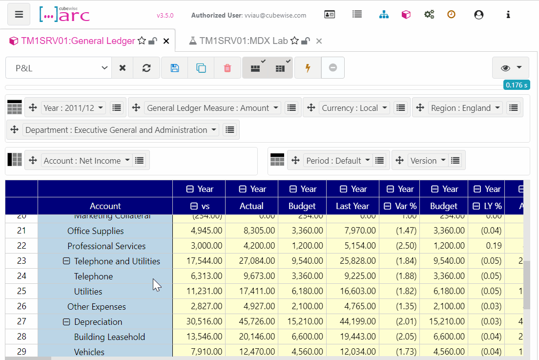 Arc and Slice - Feature list by releases - Cubewise CODE