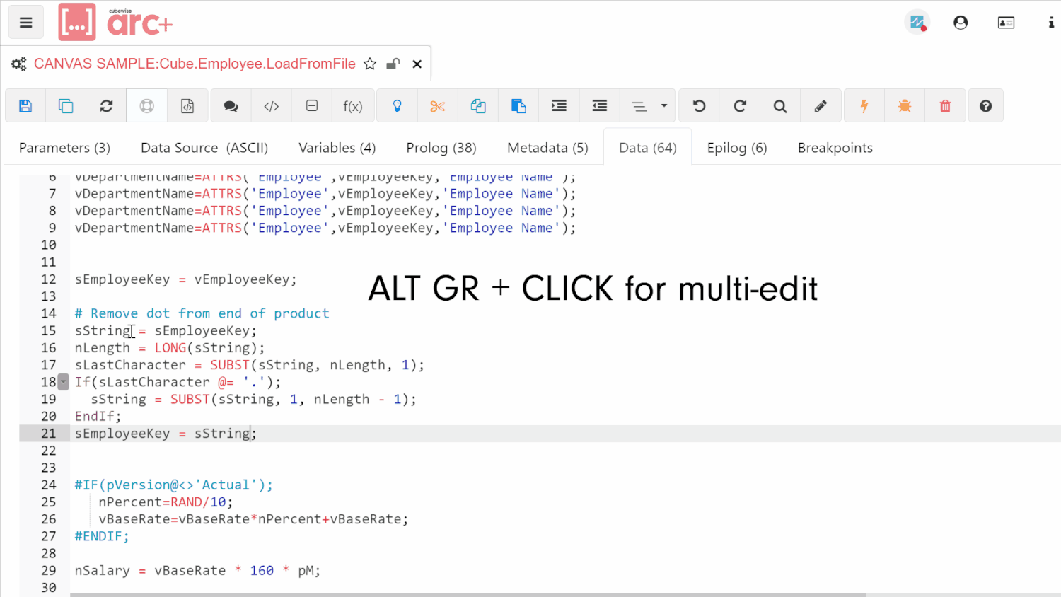 Code faster with shortcuts in Arc - Cubewise CODE