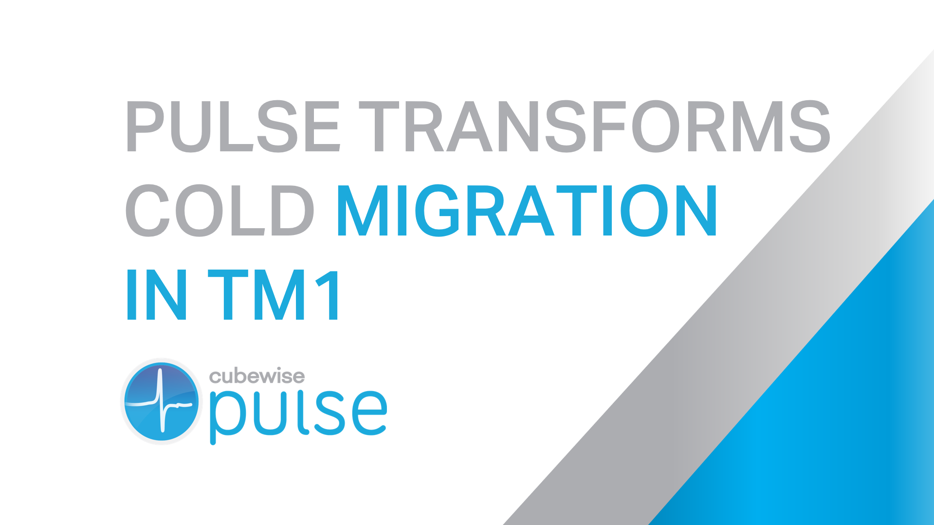 Pulse Transforms Cold Migration in TM1 - Cubewise CODE