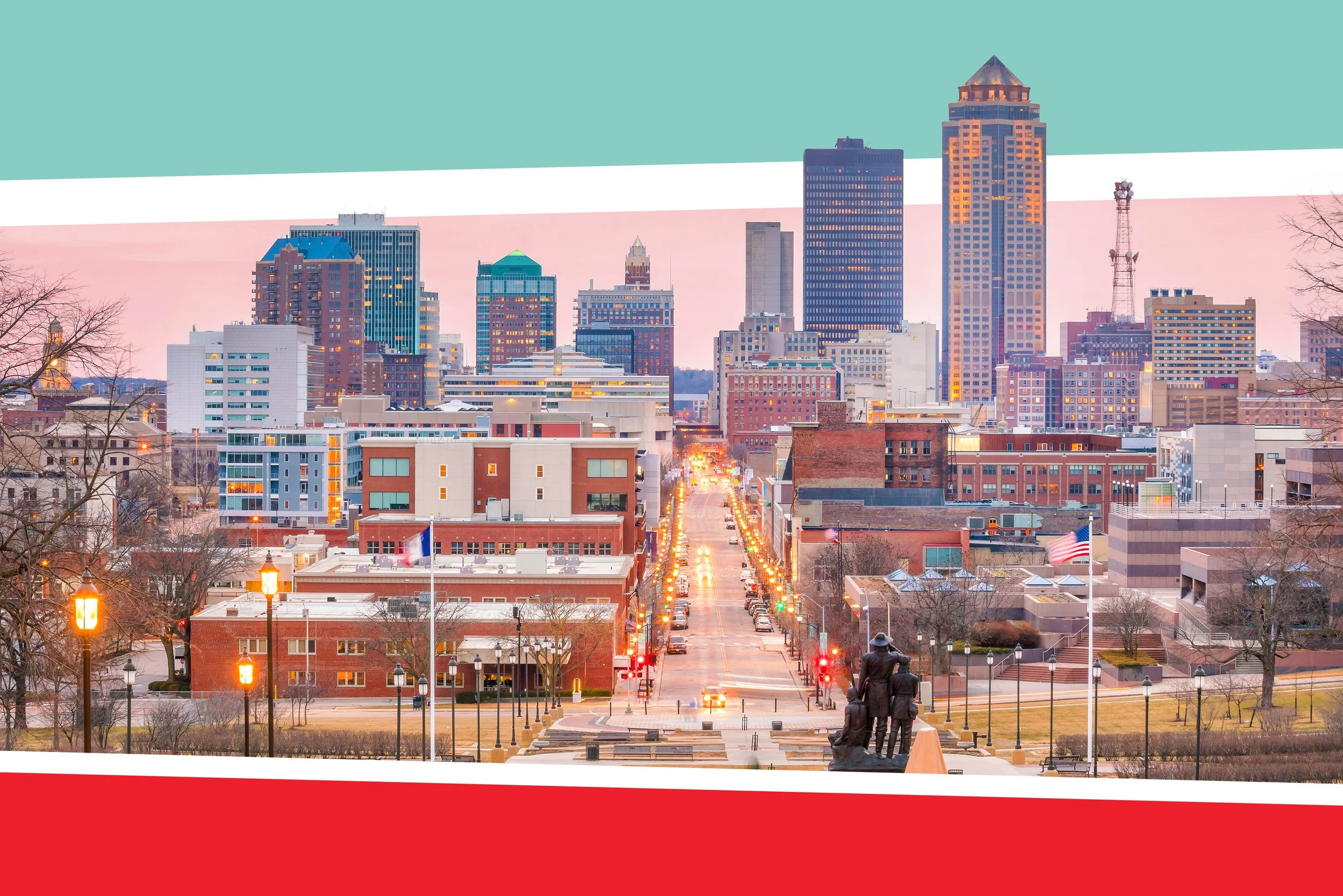 Moines Iowa City 3 Letters