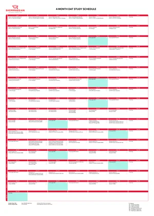 The Ideal DAT Study Schedule (1 Month, 2 Months, 3 Months, 4 Months ...