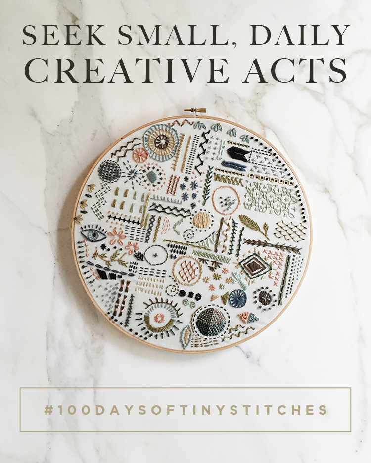 100 Days of Tiny Stitches — TWO IF BY SEA STUDIOS