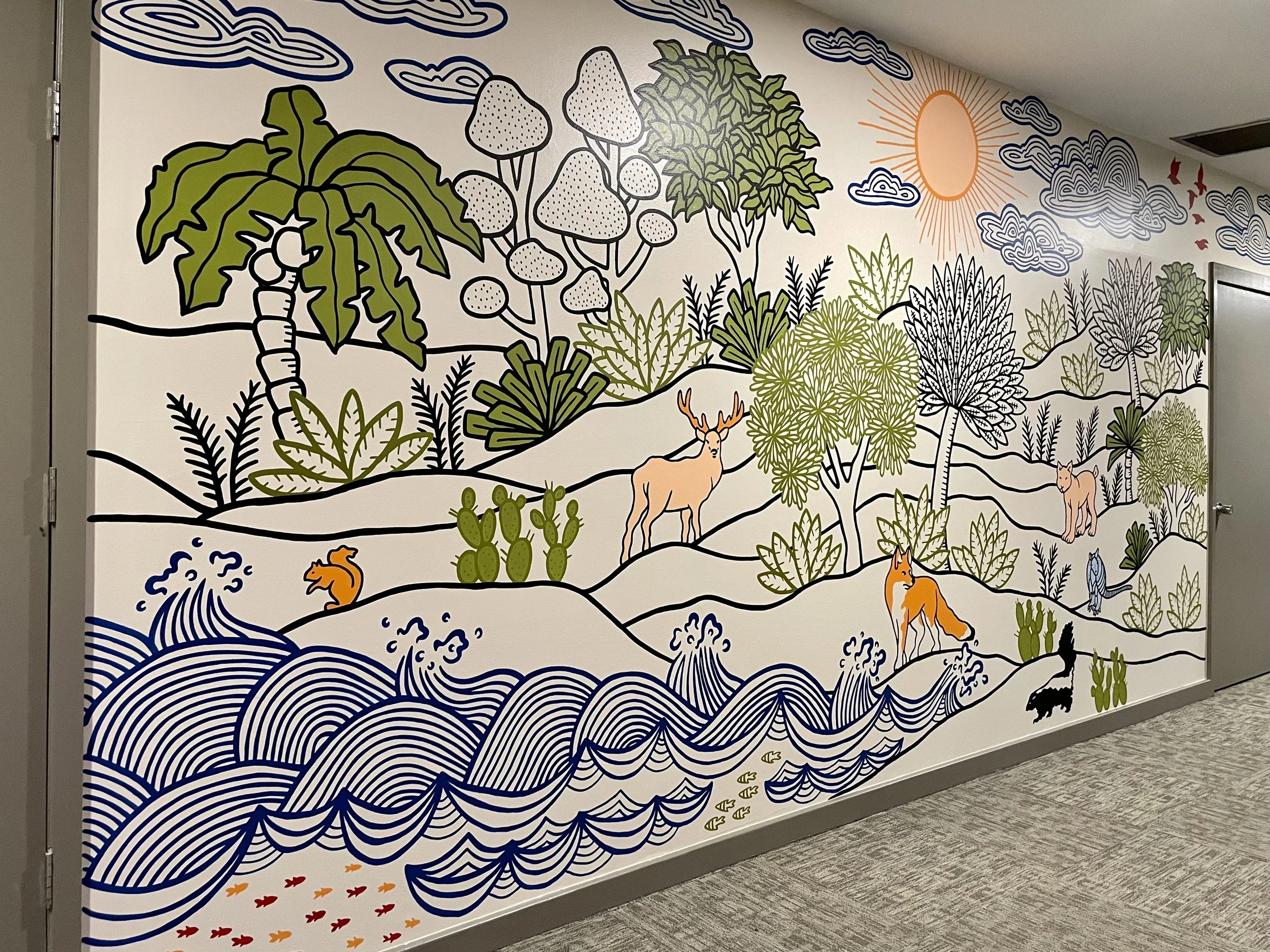 Mural Artist and Illustrator, Austin, TX - Avery O Design