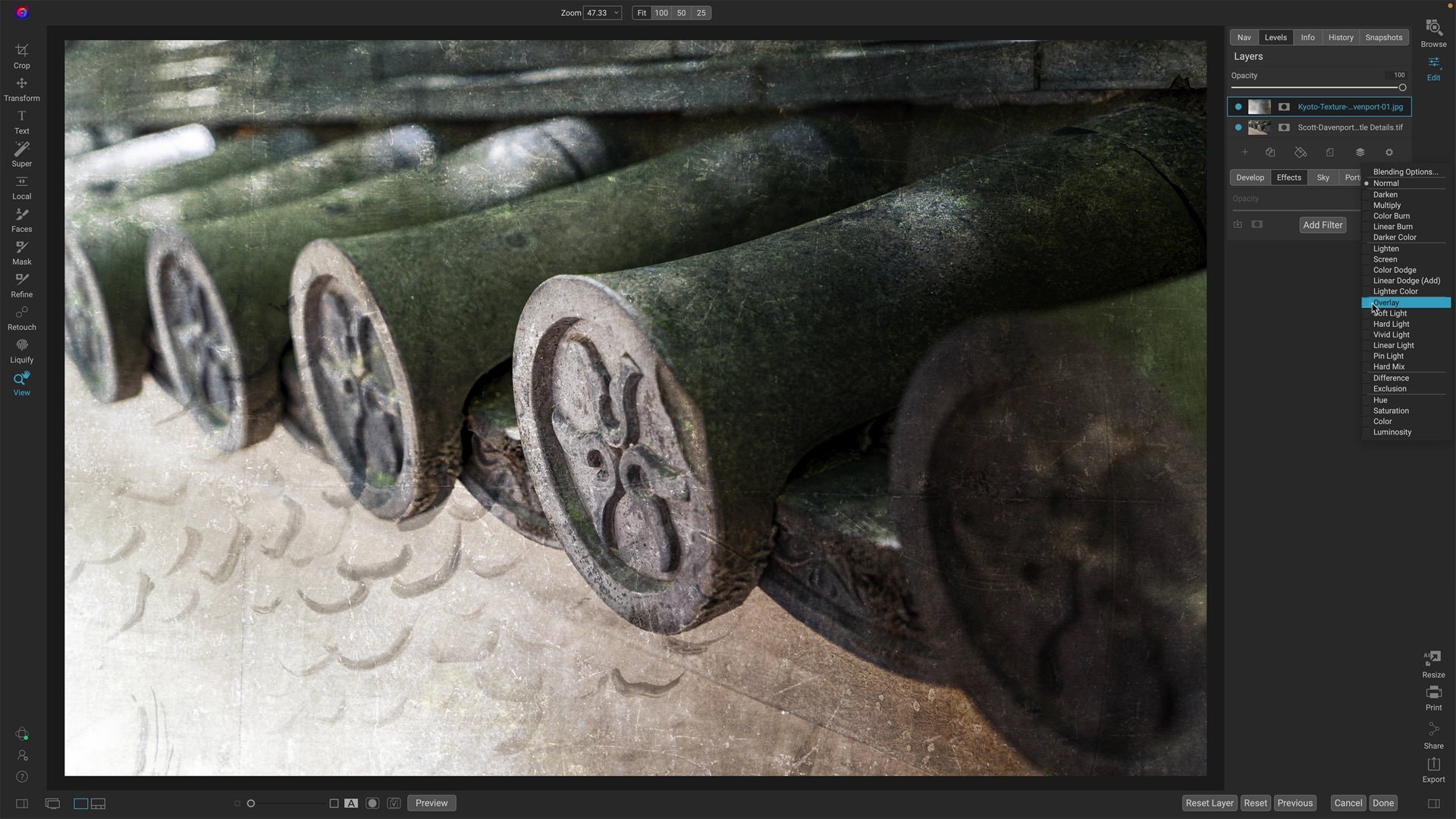The Overlay Blending Mode In ON1 — Scott Davenport Photography