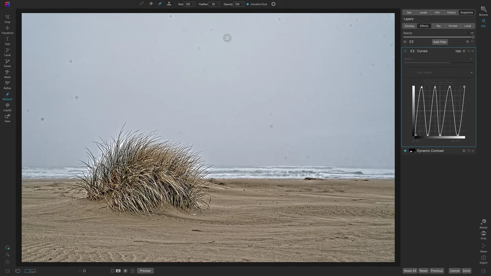 Visualize Dust Spots In ON1 Photo RAW — Scott Davenport Photography