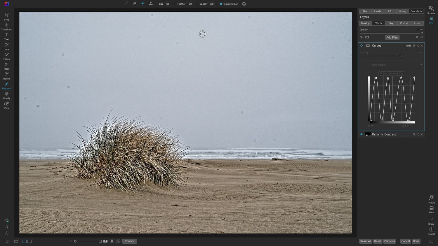 Visualize Dust Spots In ON1 Photo RAW — Scott Davenport Photography