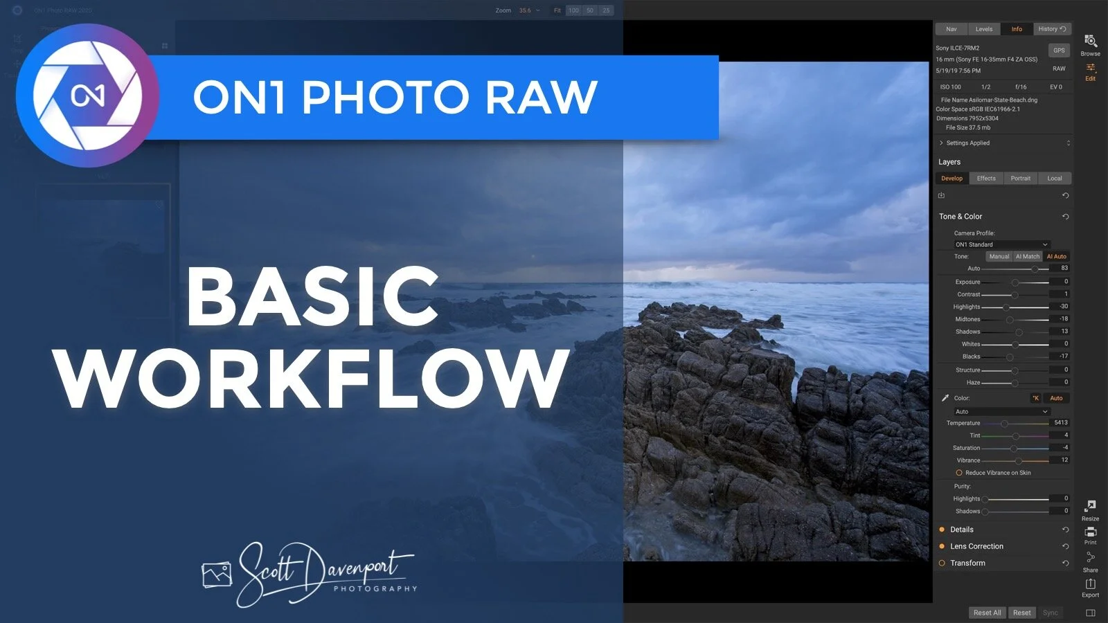 Free ON1 Photo RAW 2023 Tutorials - ON1 Learning Center — Scott Davenport Photography