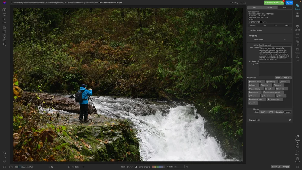 A Deeper Look At Keyword AI In Photo RAW 2023 — Scott Davenport Photography