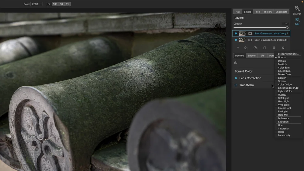 The Color Dodge Blending Mode In ON1 — Scott Davenport Photography