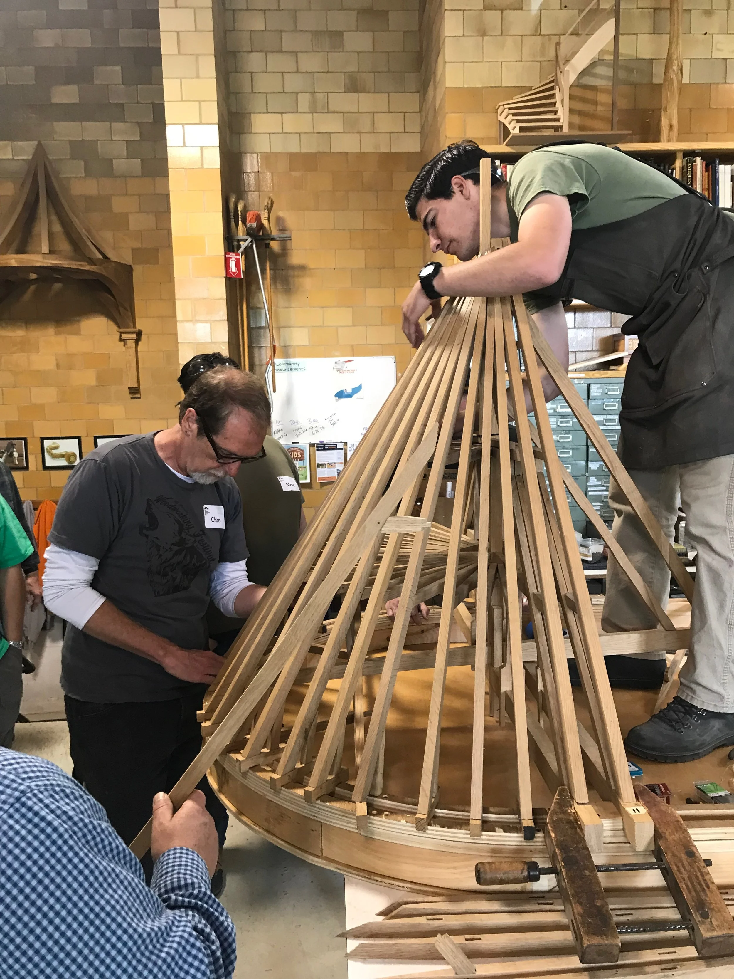 The Notre-Dame Project goes to the Sam Beauford Woodworking Institute ...