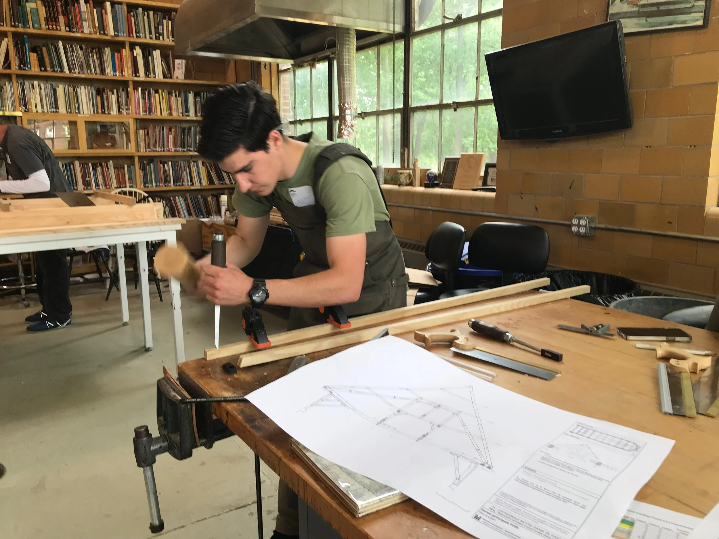 The Notre-Dame Project goes to the Sam Beauford Woodworking Institute ...