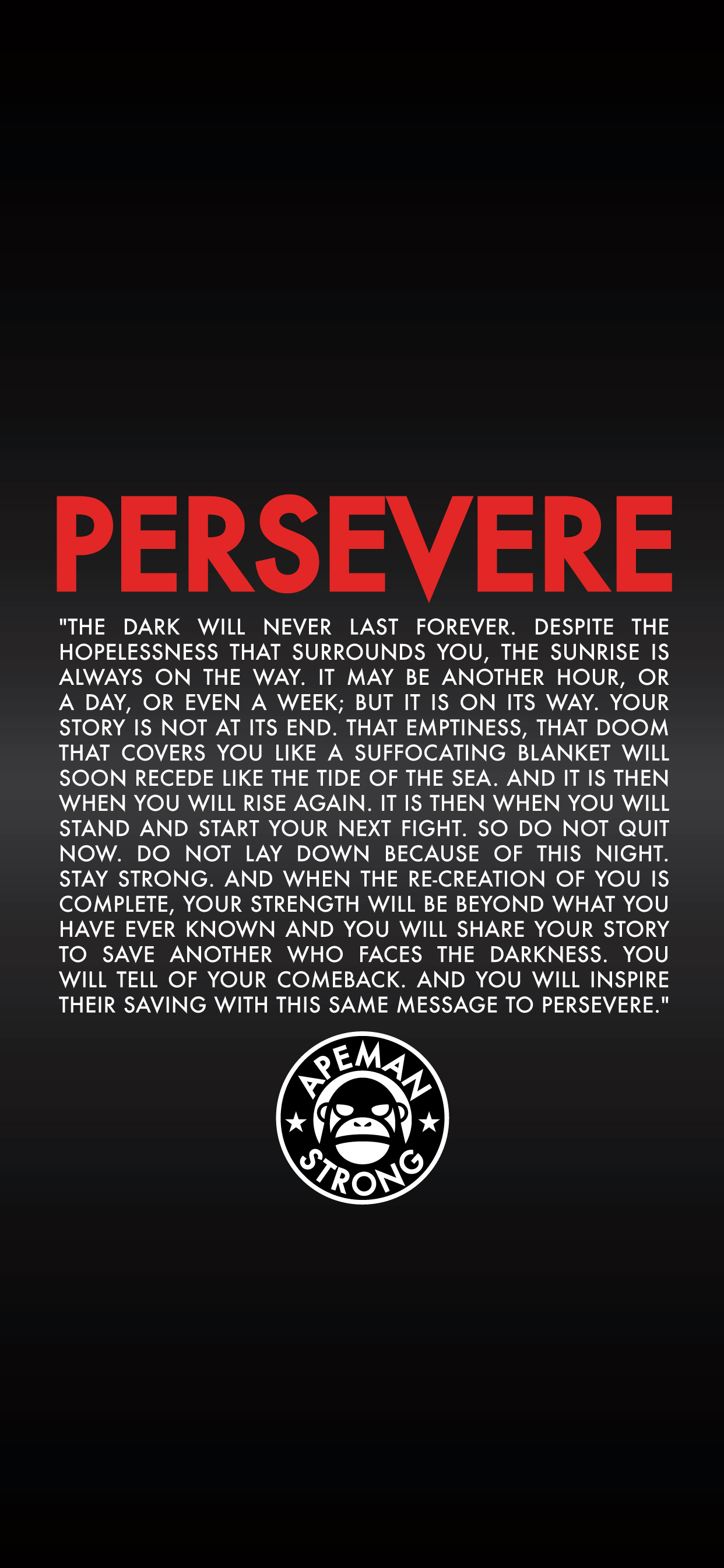 Persevere Wallpaper