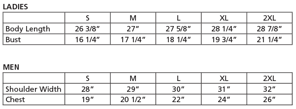 Sizes — LDS Happiness