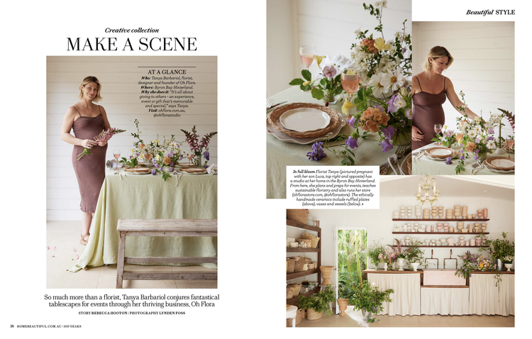 Print Feature: Home Beautiful | Oh Flora founder Tanya Barbariol — OH ...