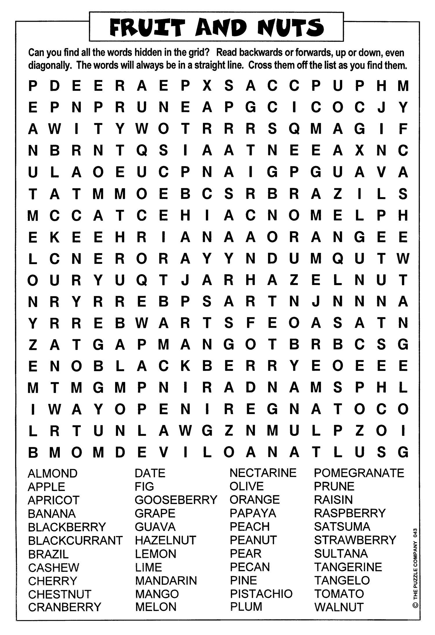 Word Search — Knight Features | Content Worth Sharing