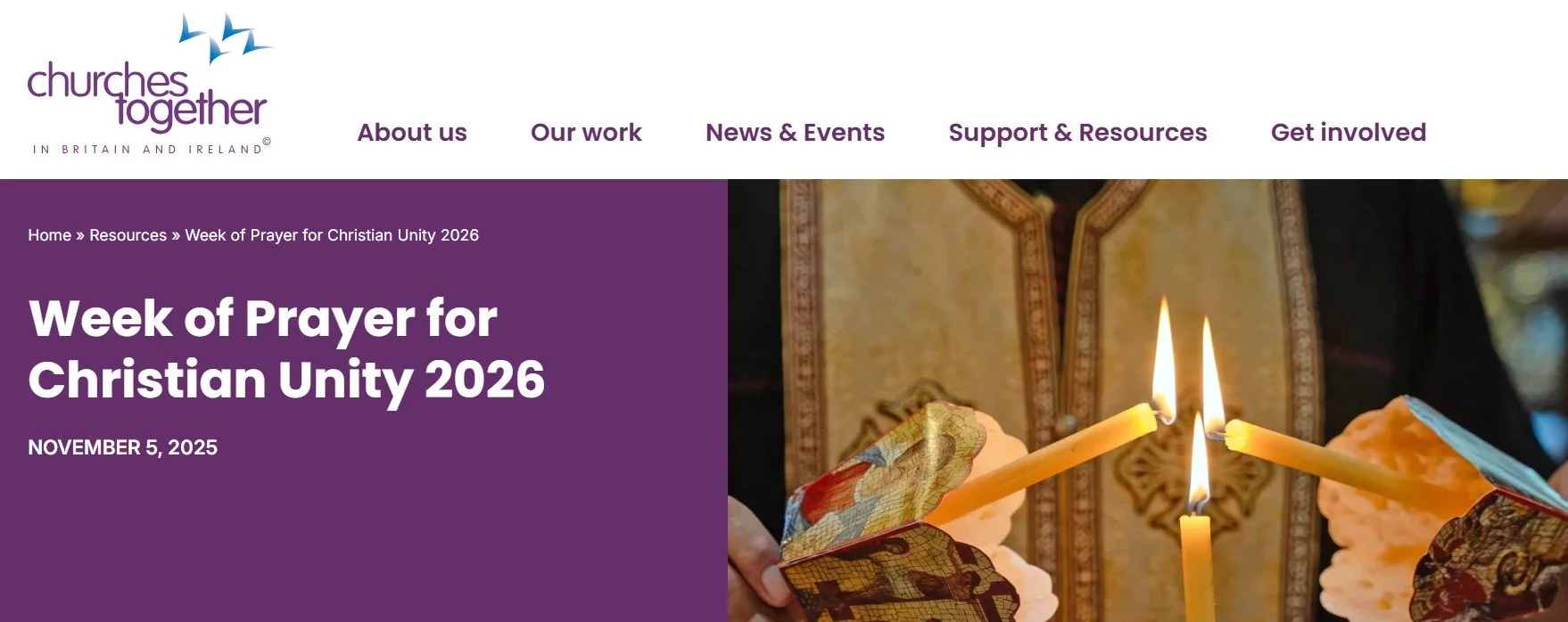 Week of Prayer for Christian Unity 2026 — Grassroots