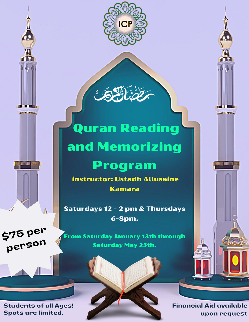 ISLAMIC CENTER OF PITTSBURGH Bi-Weekly Quran Program