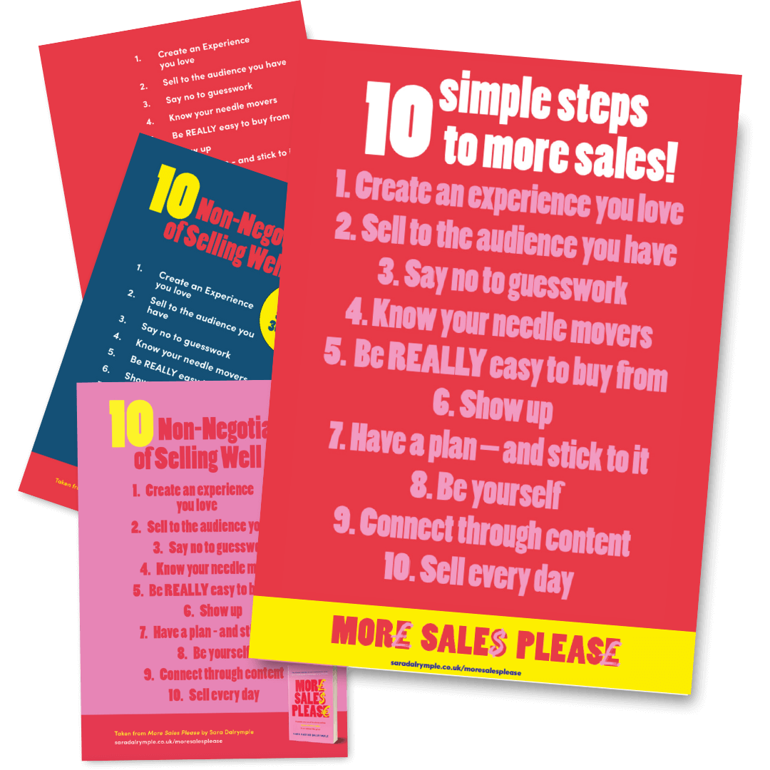 More Sales Please Book — Sara Dalrymple