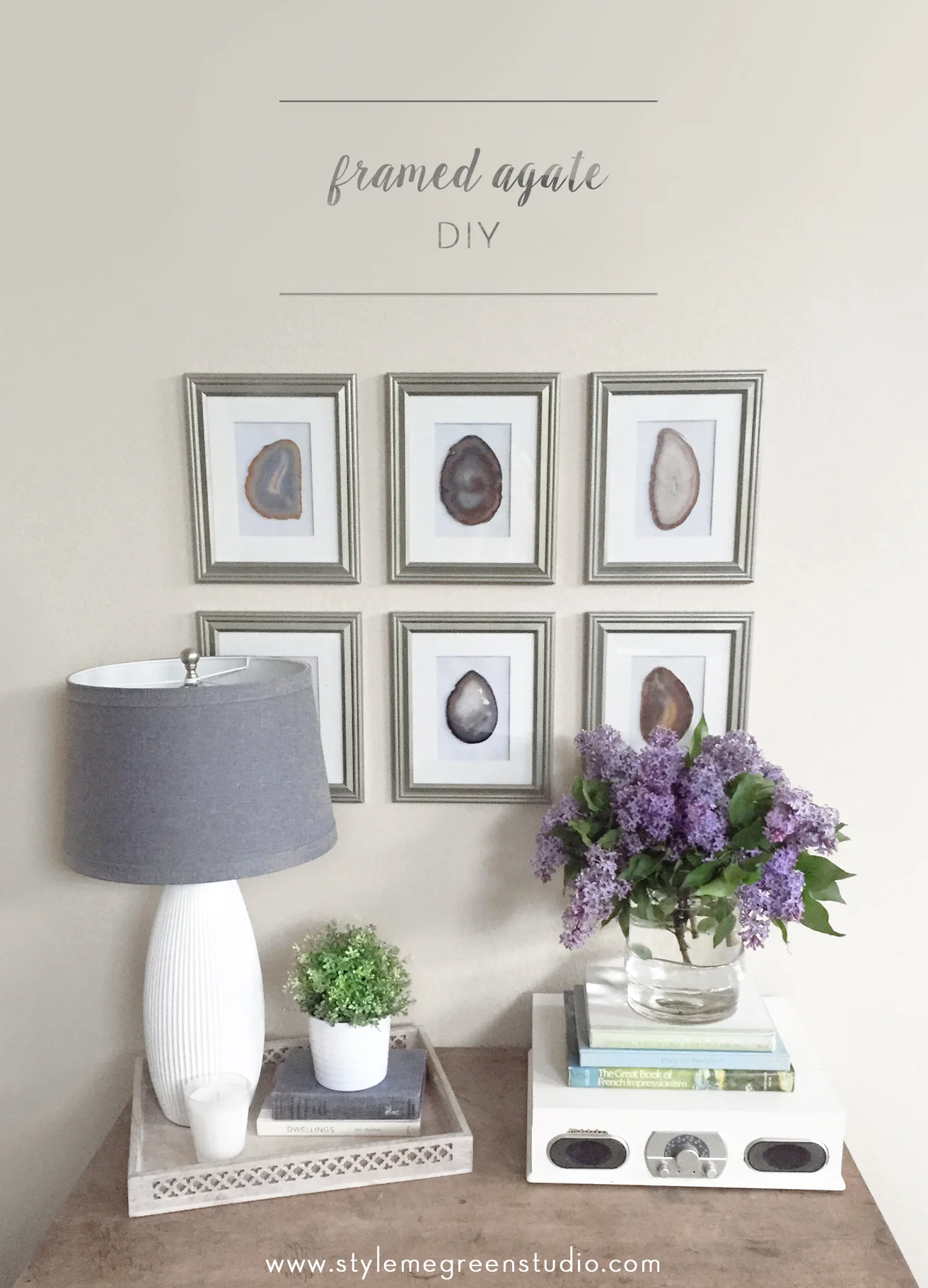 DIY FRAMED AGATE COLLECTION — Style Me Green