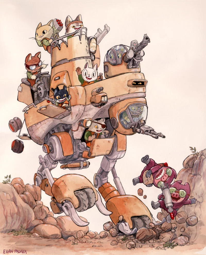 Animal Mechs — Evan Palmer Comics