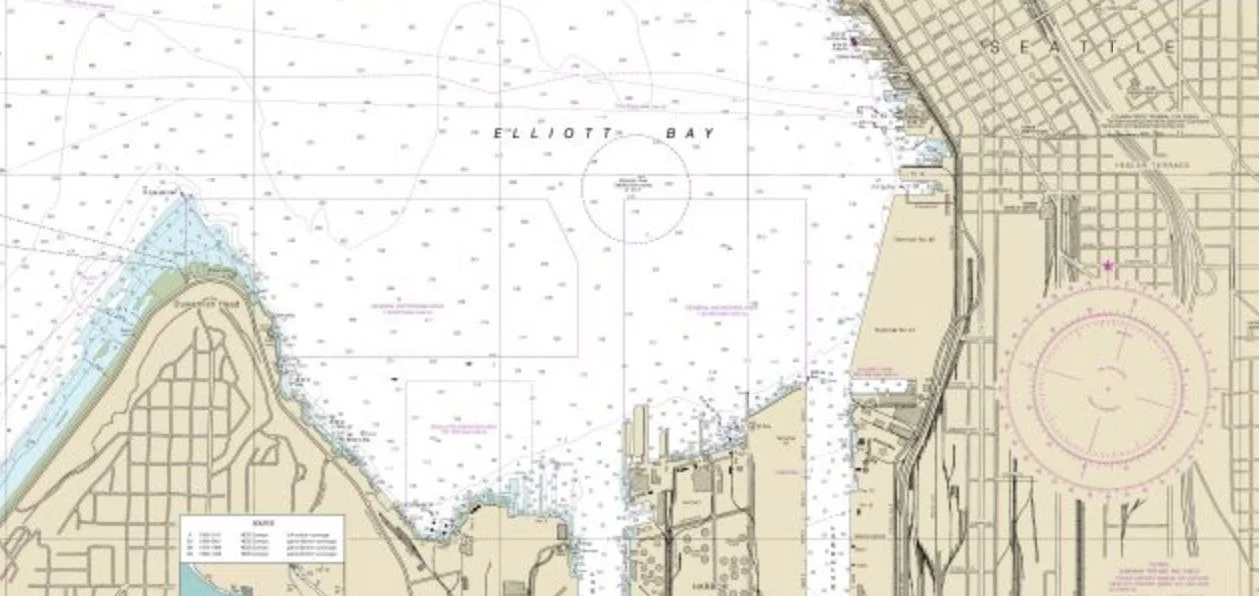 Your corner of the world made into your custom mural — Nautical Chart ...