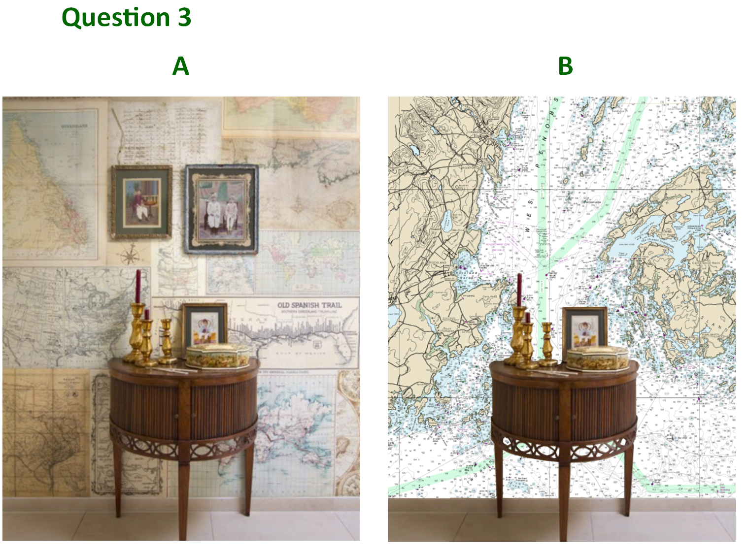 Quiz Time: Can You Pick GOOD Wallpaper Ideas From Bad? — Nautical Chart ...