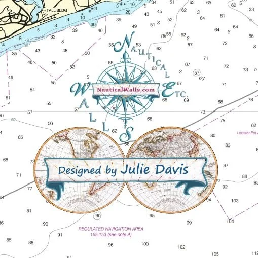 Nautical Chart Wallpaper