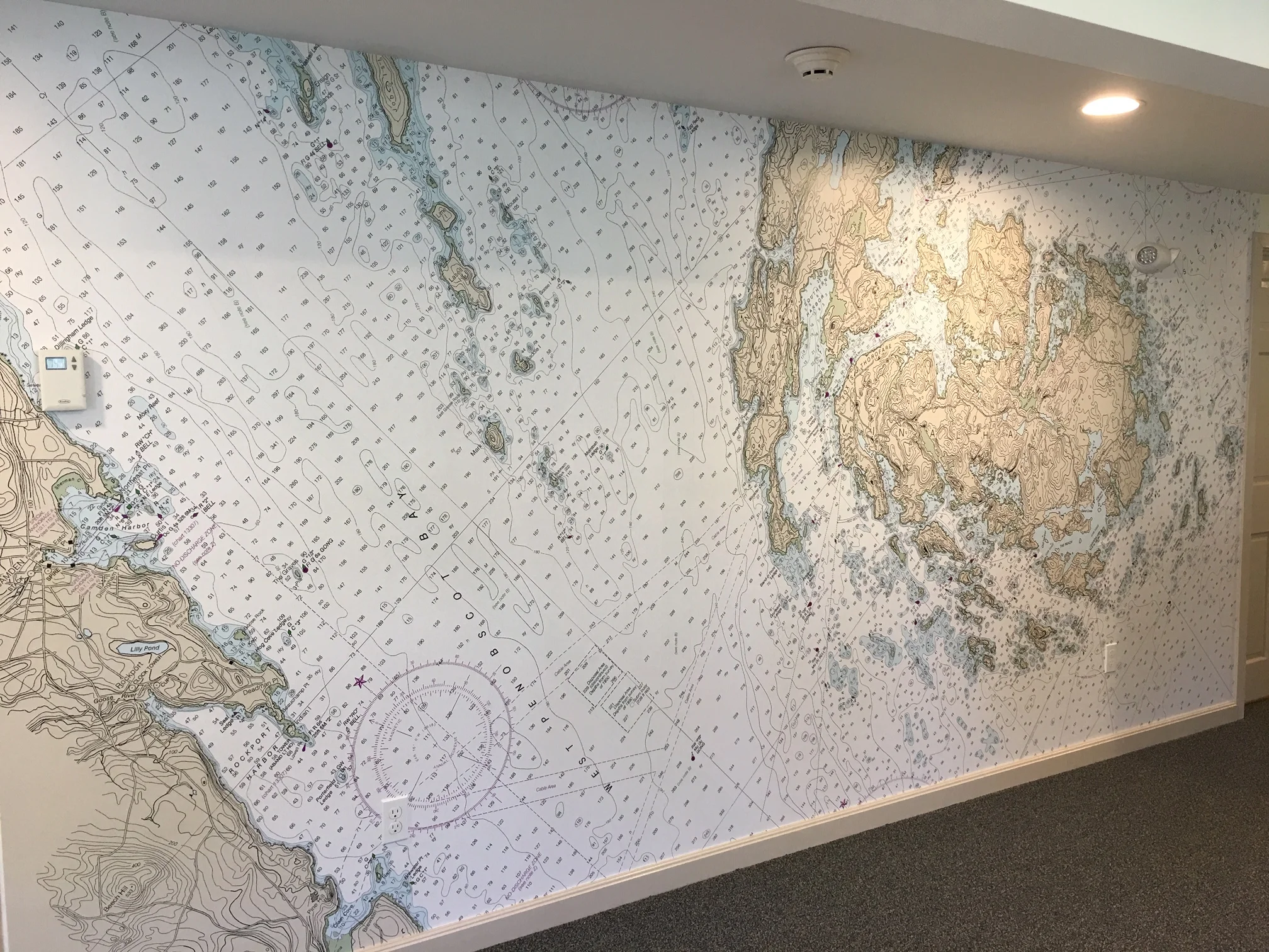 Nautical Chart Wallpaper