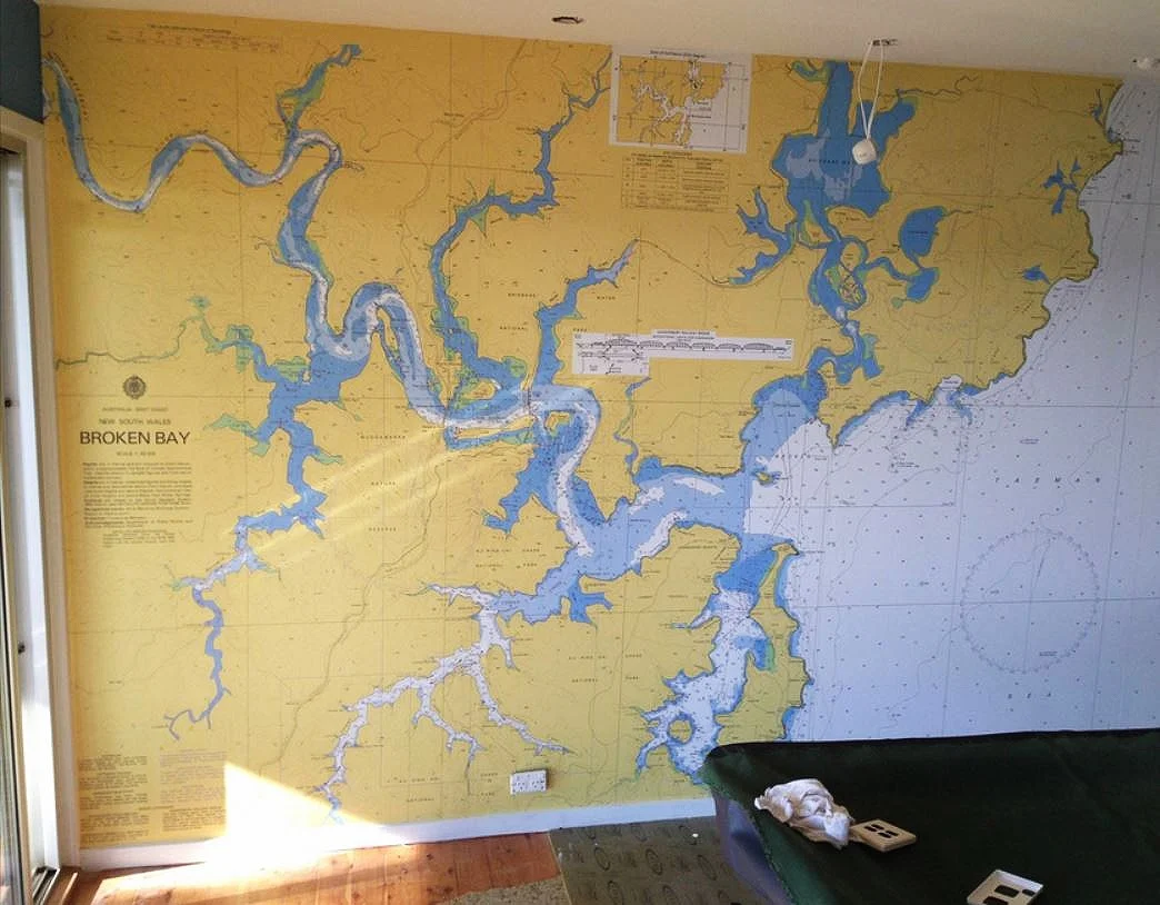 Nautical Chart Wallpaper
