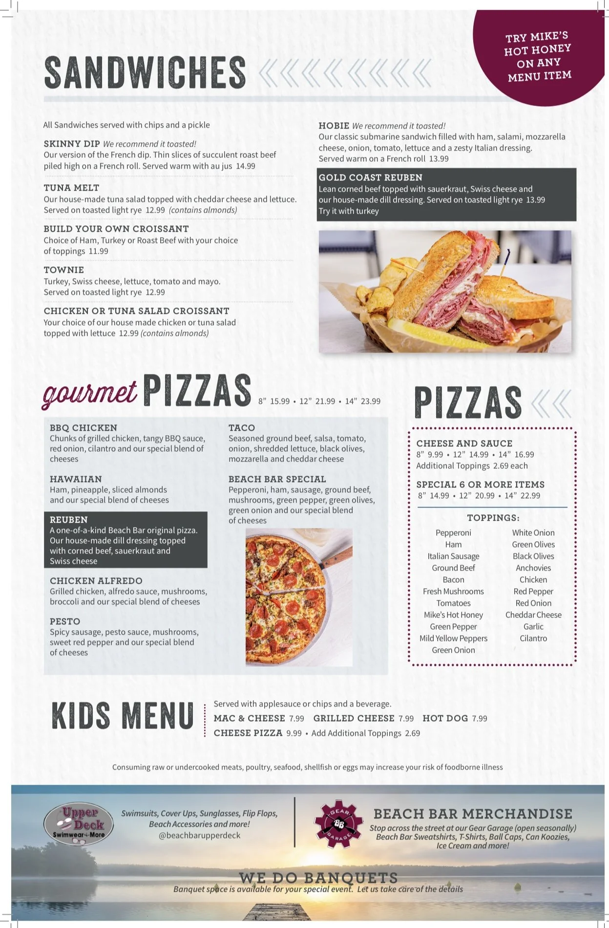 Menu — Beach Bar & Restaurant