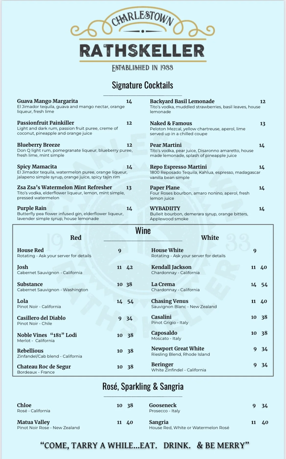 The Charlestown Rathskeller - Live Music, the Best Food in the Heart of ...