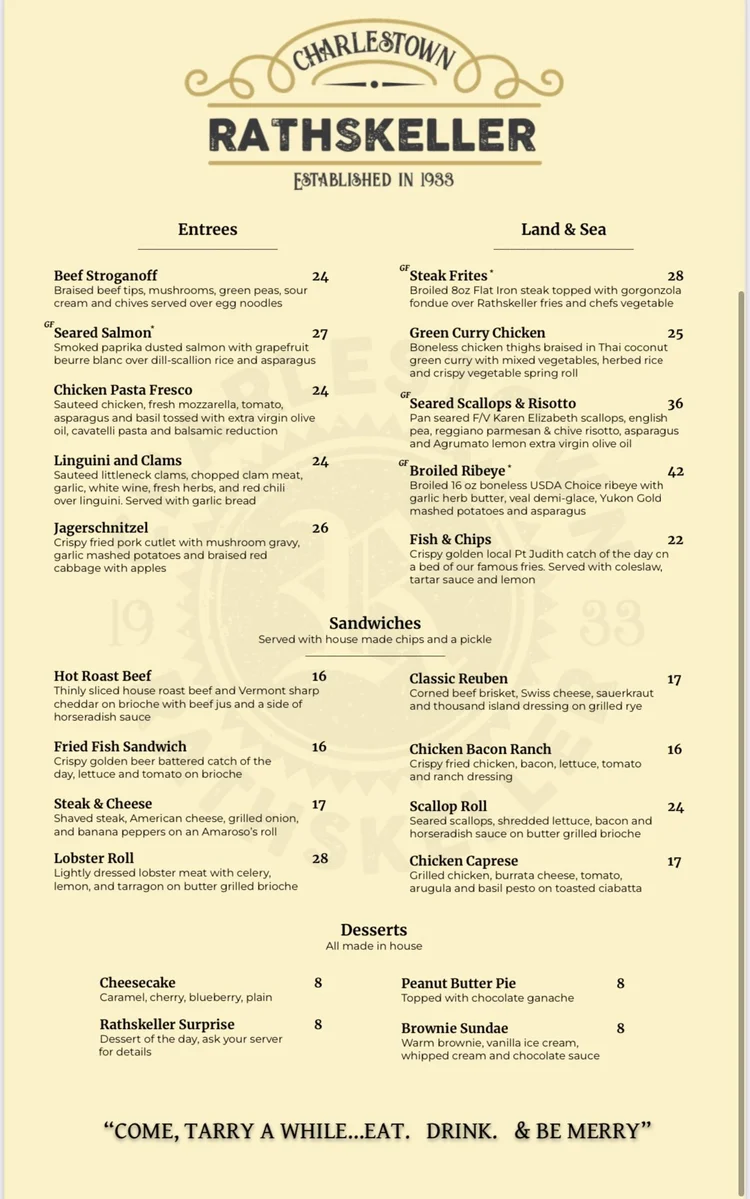 The Charlestown Rathskeller - Live Music, the Best Food in the Heart of ...