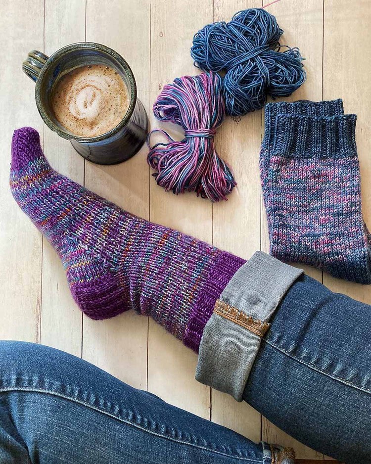 Cozy Sock Knitting with Your Sock Yarn Stash — Handmaine Knits