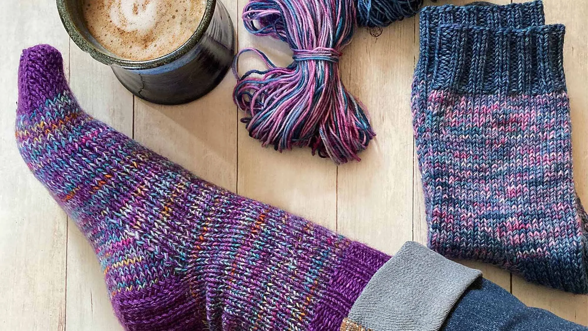Cozy Sock Knitting with Your Sock Yarn Stash — Handmaine Knits
