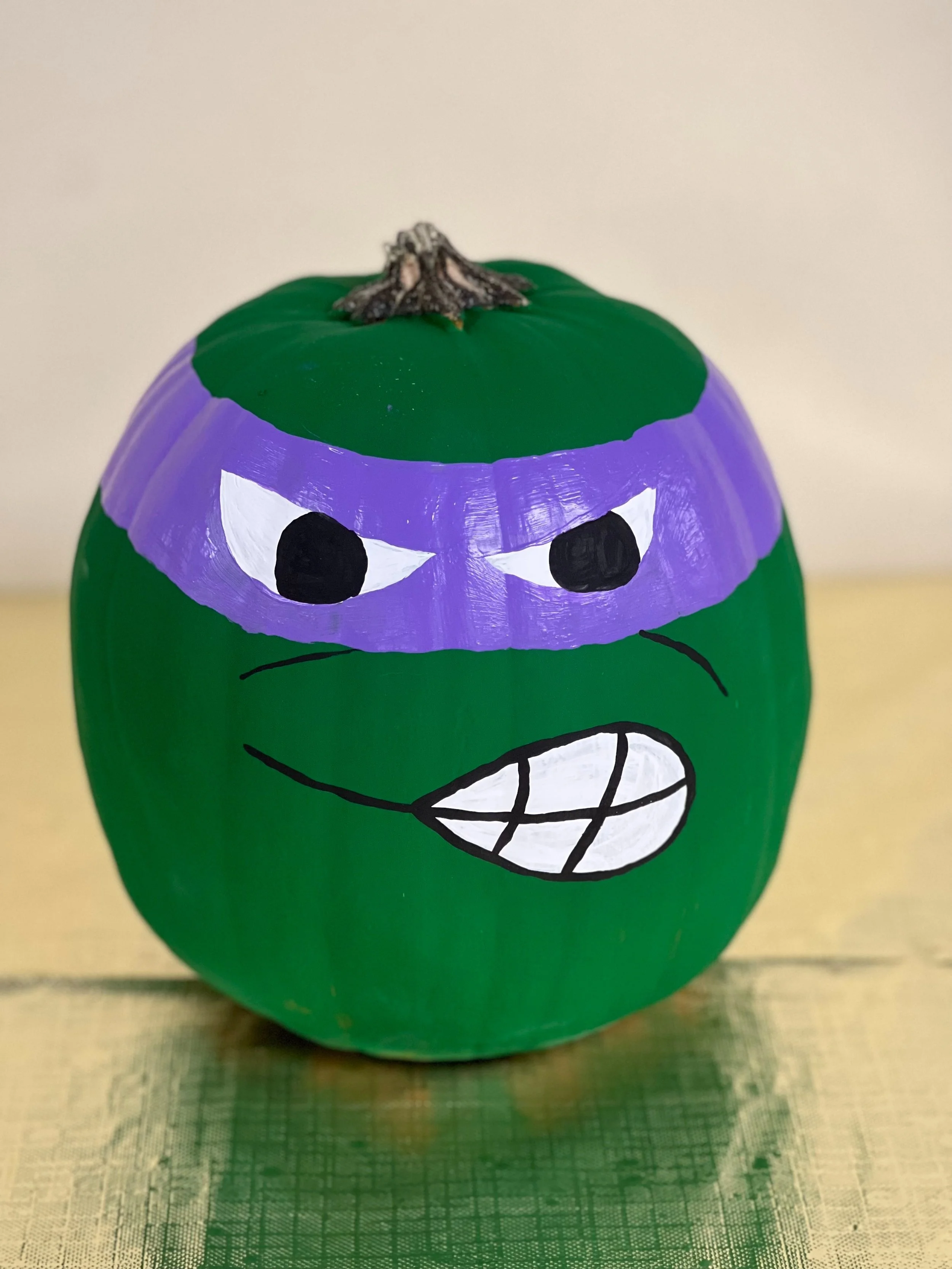 Ninja Turtle Pumpkin Painting