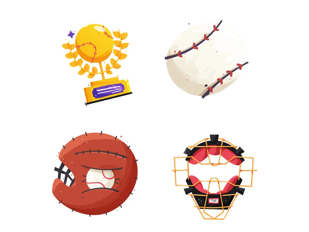 Facebook: Baseball Props Messenger Sticker Pack :: Kirk Wallace ...