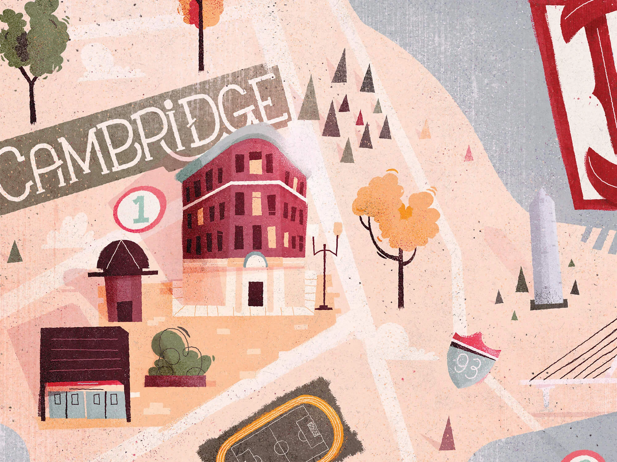 Uber: Boston Illustrated Map :: Kirk Wallace, BoneHaüs | Freelance ...