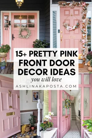 15+ Pink Front Door Ideas That Will Instantly Upgrade Your Home’s Curb ...