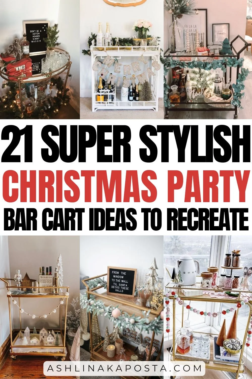 21+ Dazzling Christmas bar cart styling ideas To Elevate Your Christmas ...