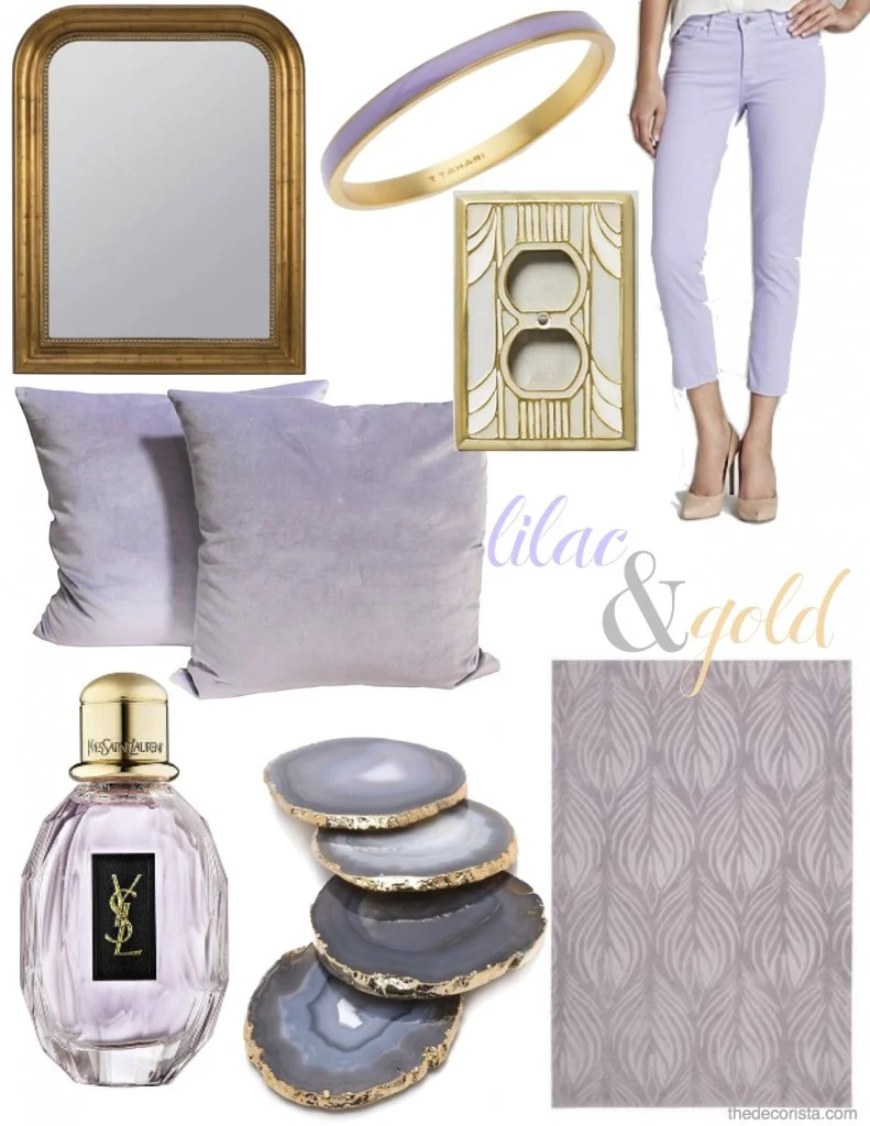 killer color combo: lilac and gold — ASHLINA KAPOSTA