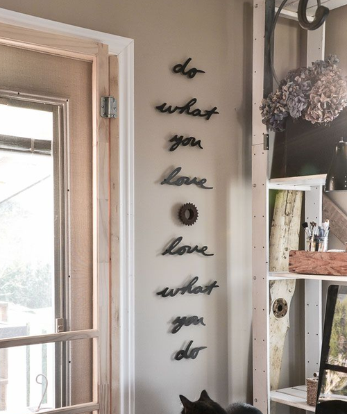 decorating with words — ASHLINA KAPOSTA
