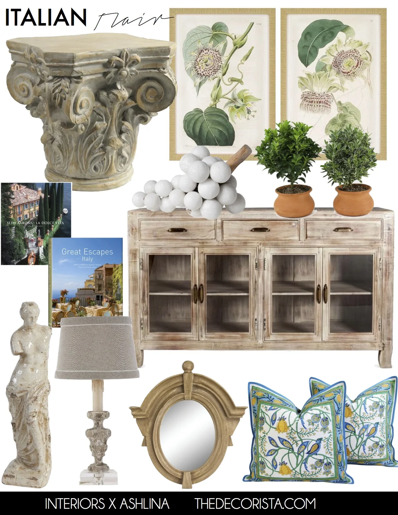 Inspired decor: Italian style — ASHLINA KAPOSTA