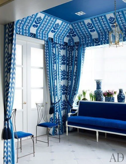 Blue + white Interiors: a modern mix — ASHLINA KAPOSTA
